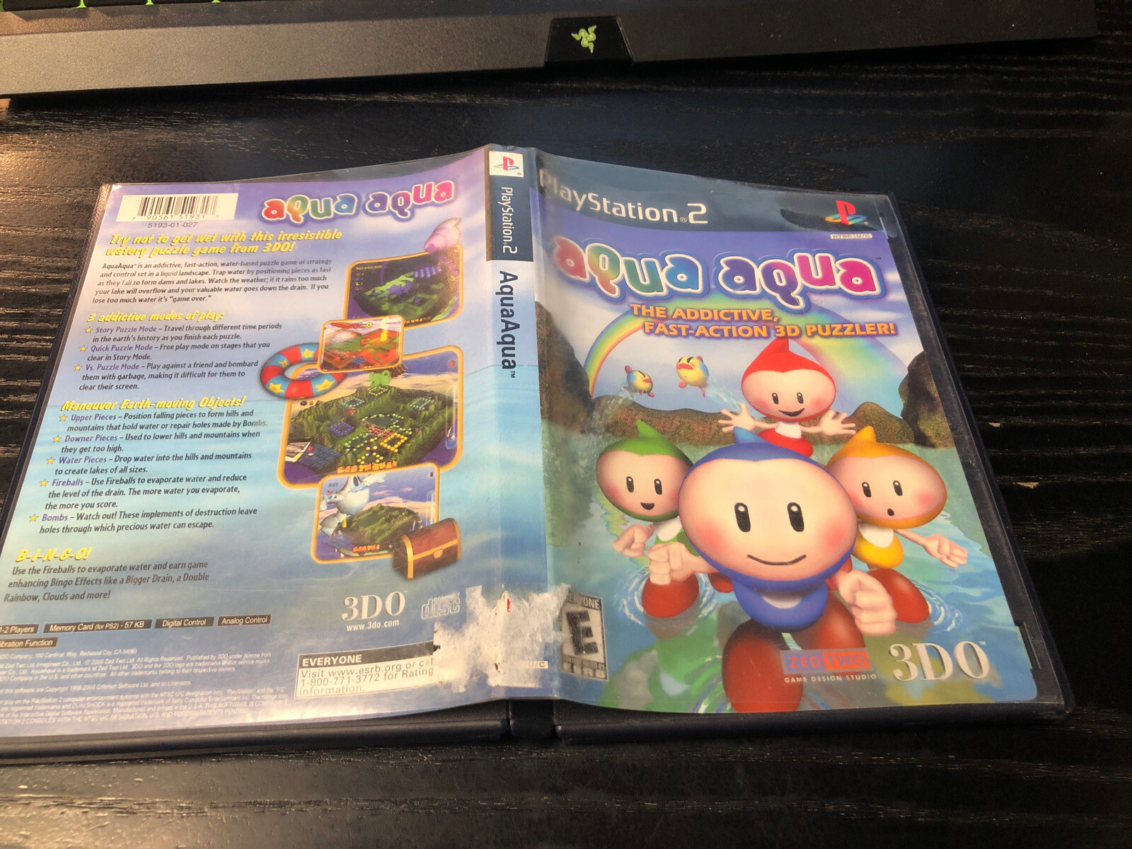 Aqua Aqua (Sony PlayStation 2, 2000) PS2 CIB Complete w/ Manual Puzzle ...