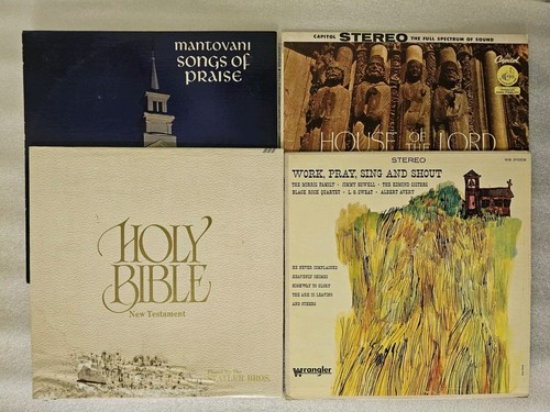 Gospel Albums, Lot of 4 Vintage, Mantovani, Statler Bro, Wrangler ...