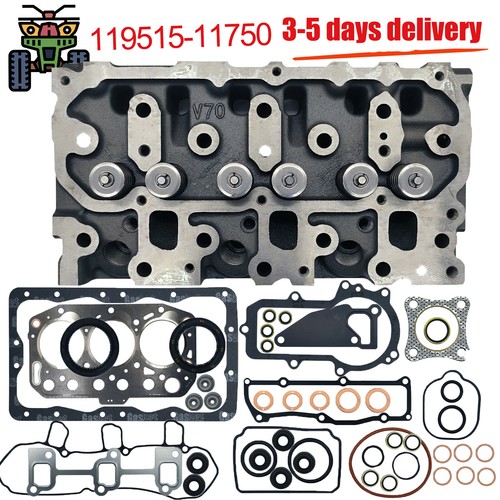 For Yanmar Cylinder Head Assembly 119515-11750 TNV70 3TNV70-ASA 3TNV70 ...