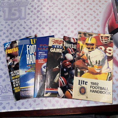 Miller lite NFL Handbook Lot of 6 | eBay