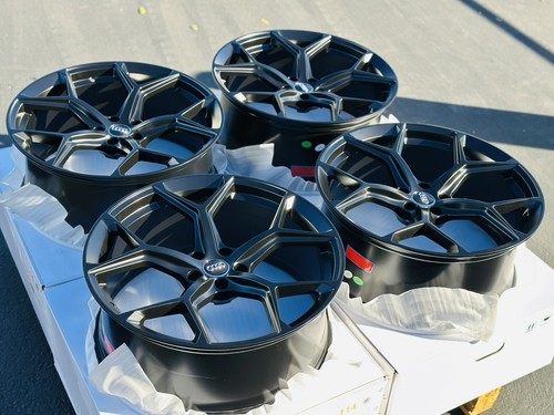 4 Matte Black 19" Wheels Rims For Audi A4 A5 S4 S5 A6 S6 A7 S7 SQ5 Q5 ...