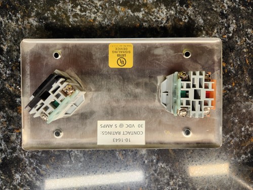 Fike 10-1643 Double Combination Manual Release System Abort Switch Used ...