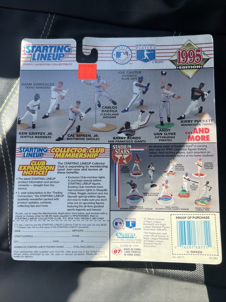 1995 Starting Lineup Extended Series Cal Ripken Jr. Collectible | eBay