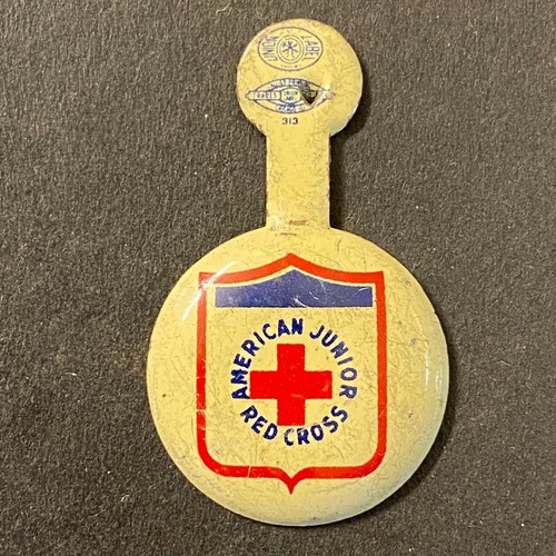 American Junior Red Cross Steel Fold Over Lapel Pin 7/8" Vintage | eBay
