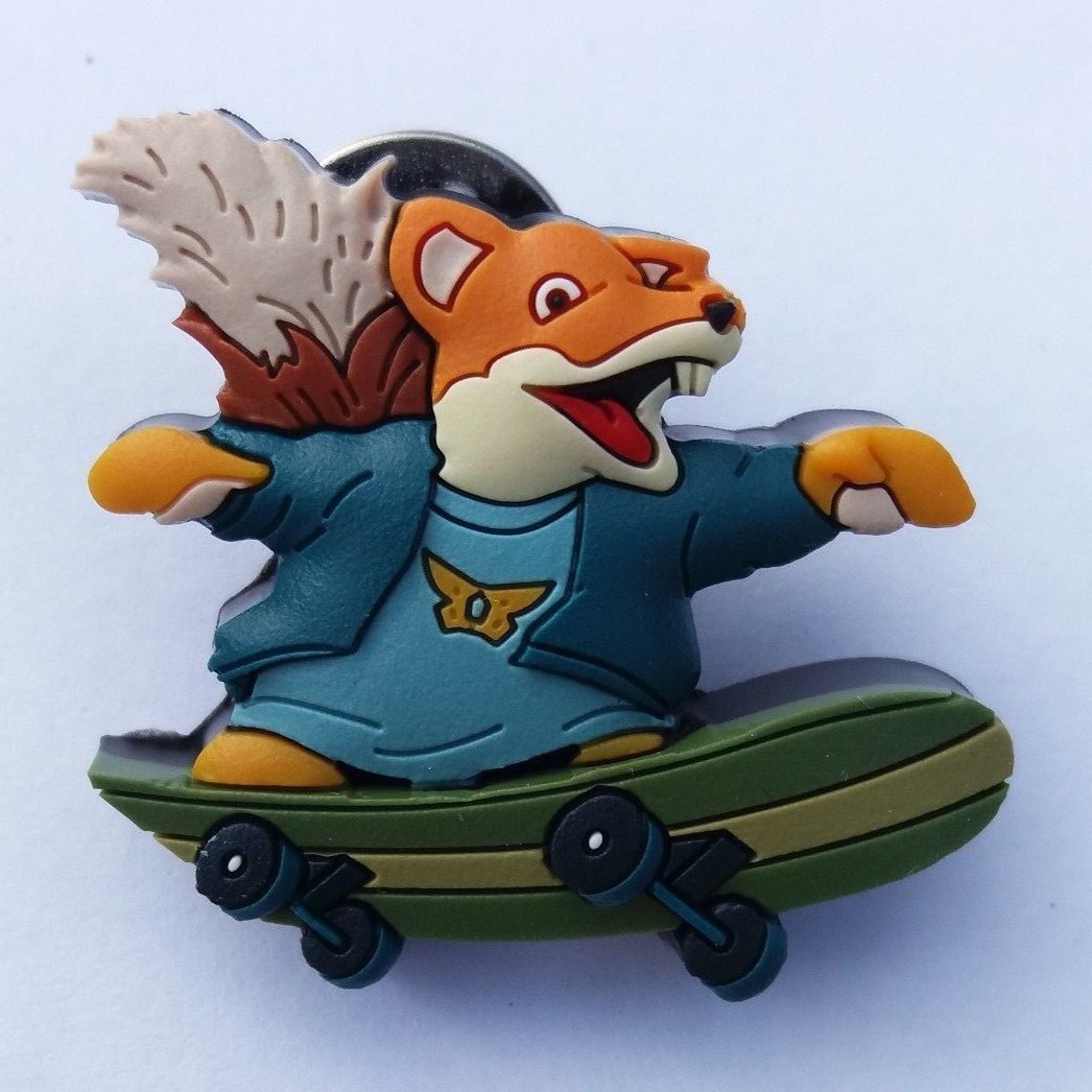 BASIL BRUSH 1970s / 80s RETRO TV CHARACTER PIN BADGE #4 | eBay