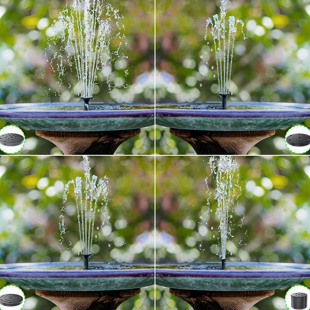 Solar Fountain Water Pump Panel Garden Pond Pool Submersible Watering ...