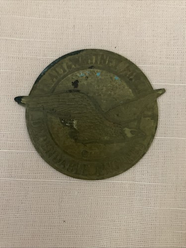 Vintage Brass Pratt & Whitney Aircraft Dependable Engines Emblem 2 ...