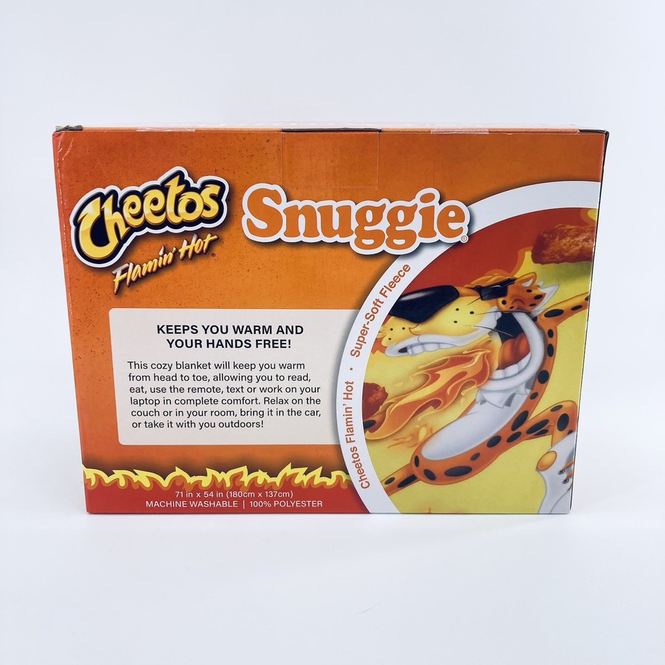 Snuggie Blanket With Sleeves Adult Flamin' Hot Cheetos Edition Orange ...
