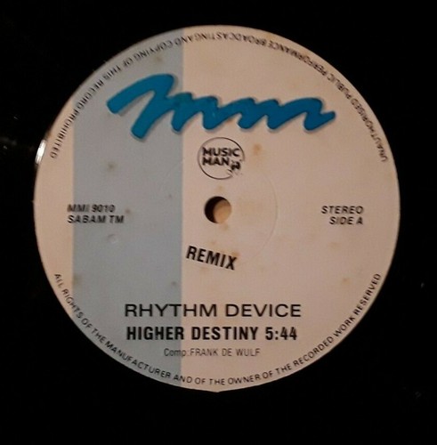 Rhythm Device - Higher Destiny / Dream Trance - 12" Single - 1990 - MMI ...