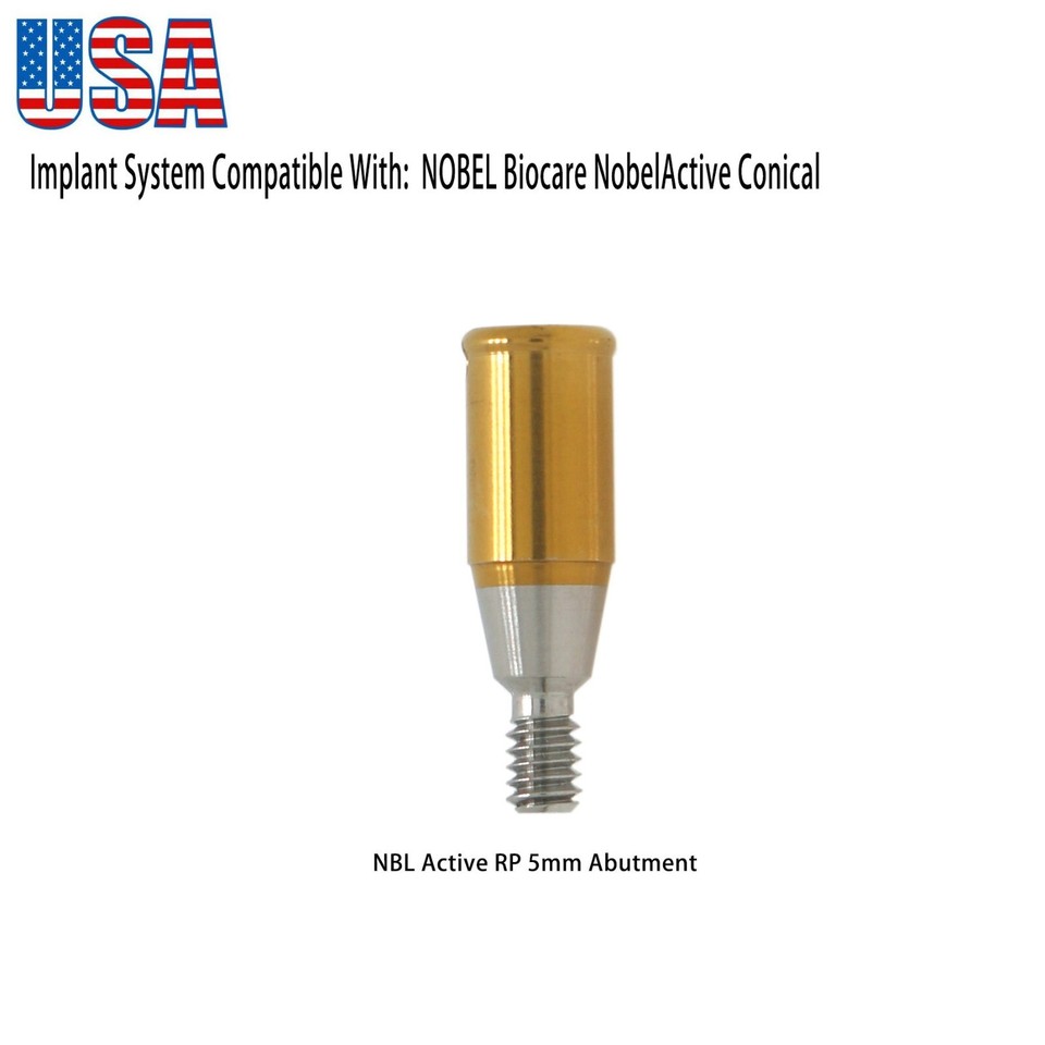 US Implant Locator Abutments Fits Nobel Active Male Caps Dental NP RP 1 ...