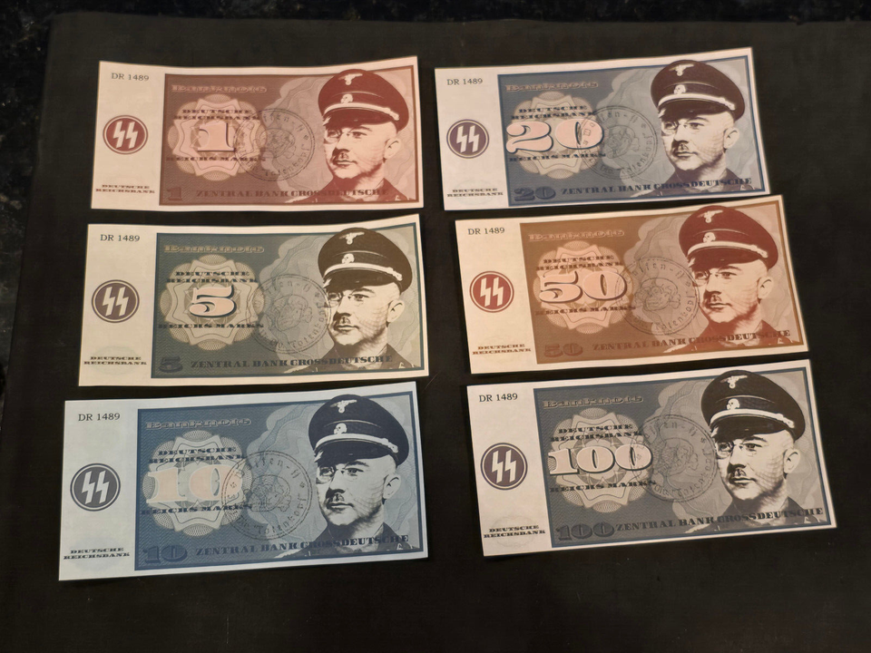 Third Reich Head Leaders Currency collection Novelty money WW2 WWII ...