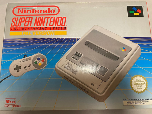 Super Nintendo Entertainment System Console PAL Version Open Box | eBay