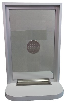 Bullet Resistant Transaction Window, UL 1 Gray | eBay