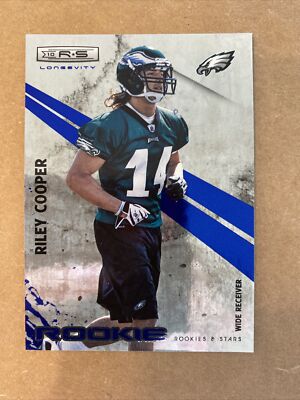 2010 RILEY COOPER PANINI ROOKIES AND STARS LONGEVITY BLUE /50 ROOKIE ...
