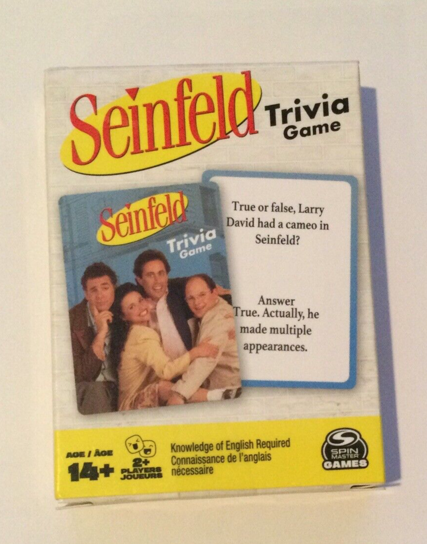 Seinfeld Trivia Game Deck Of Cards NEW in Pkg 53 Cards Spin Master ...