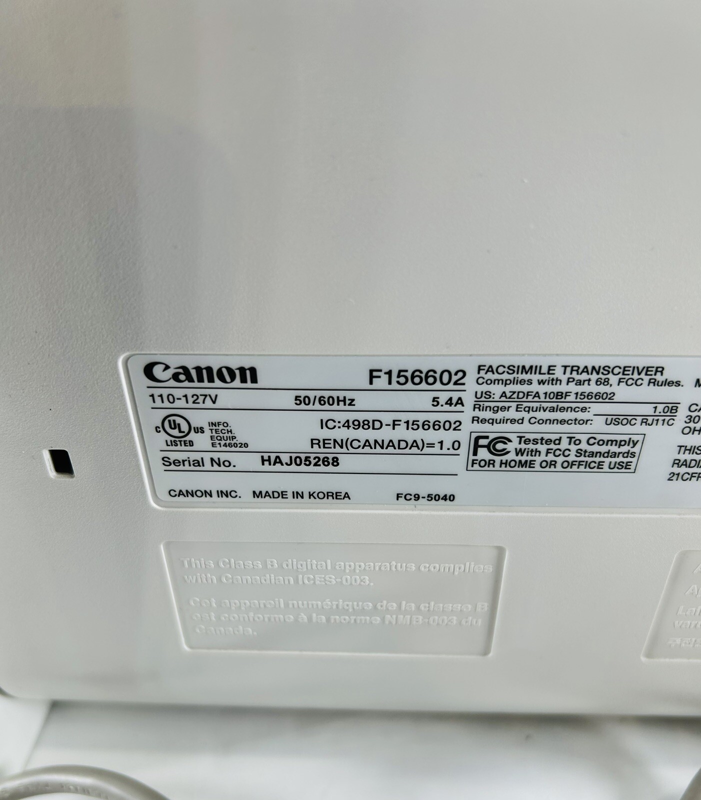 Canon imageCLASS MF4350d All-In-One Laser Printer W/Toner Only 29128 ...