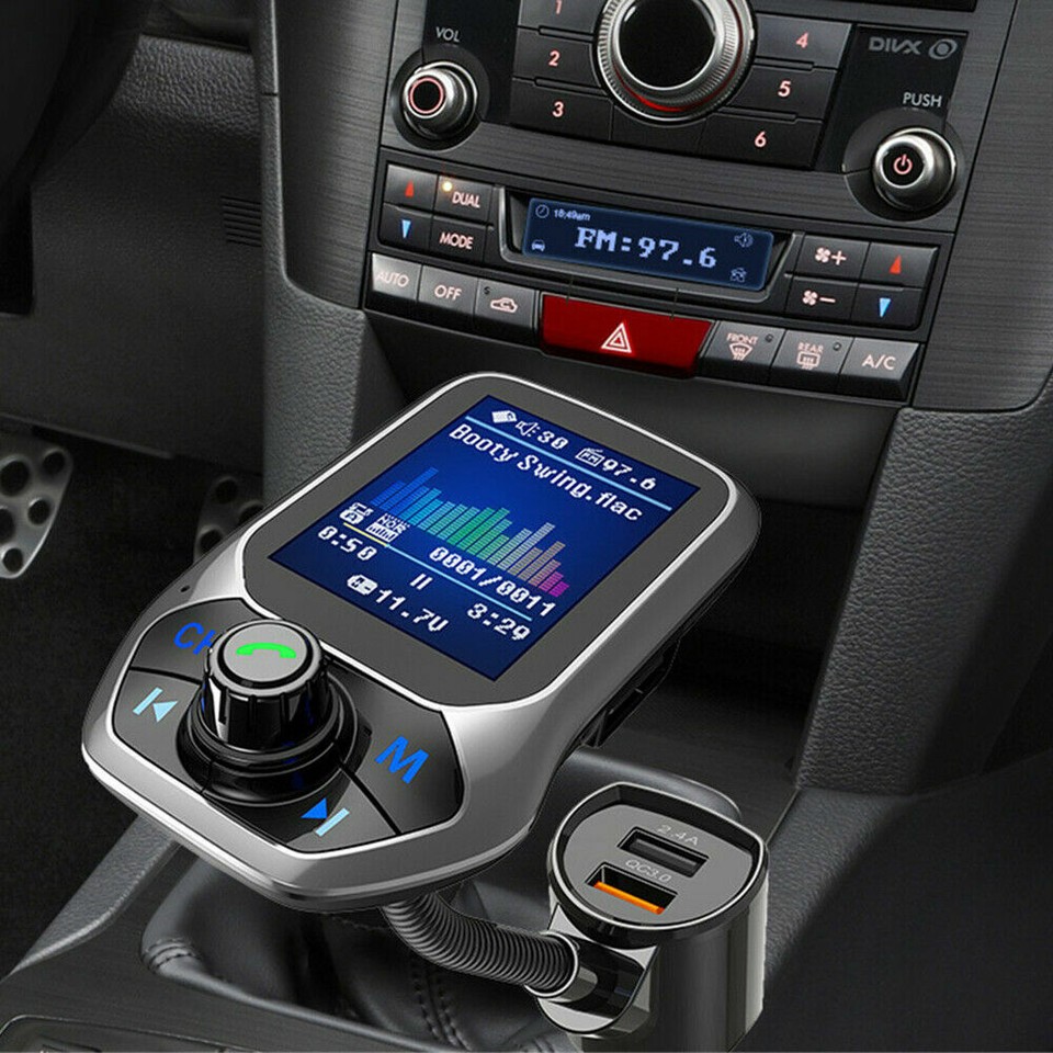 Bluetooth Car FM Transmitter MP3 Player Hands free Radio Adapter Kit ...