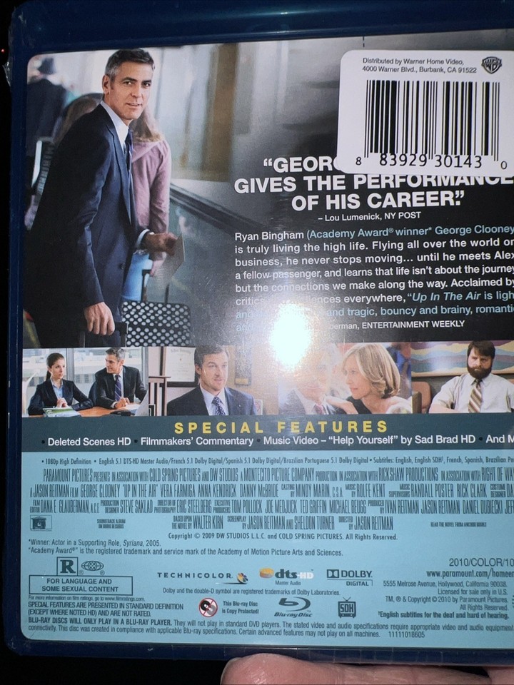 Up in the Air Blu-ray 883929301430| eBay