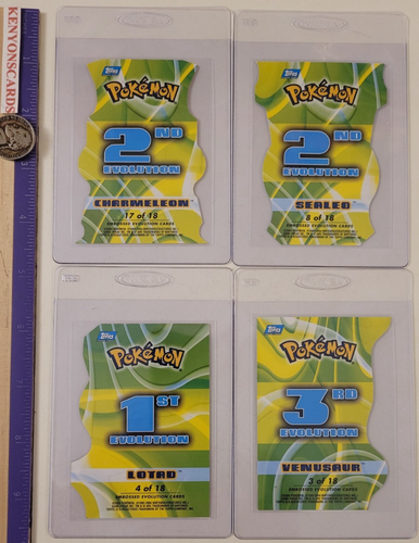 2004 POKEMON 4 EVOLUTION DIE-CUT Advanced Challenge CARDS private for ...