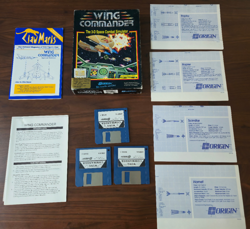Wing Commander (1990) Origin Commodore Amiga Big Box Manual 3 Disc ...
