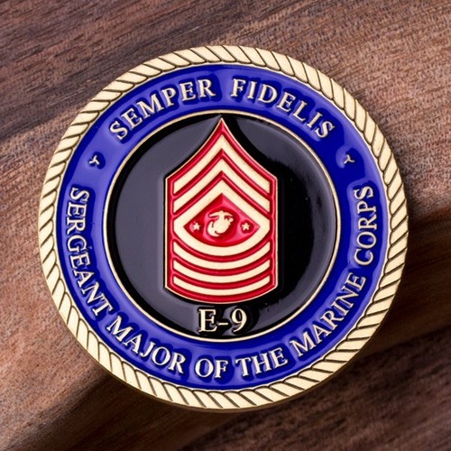USMC Sergeant Major of the Marine Corps E9 Rank Challenge Coin | eBay
