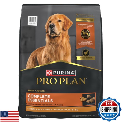 Purina Pro Plan Complete Essentials Shredded Blend Chicken and Rice Dog ...