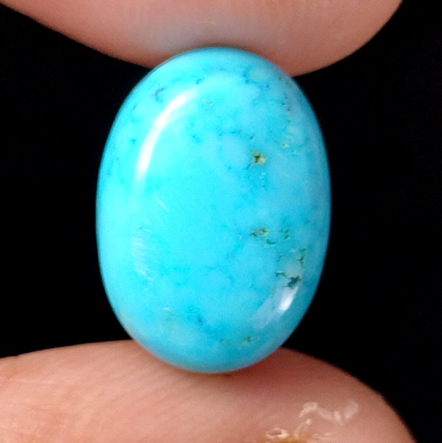 Natural Arizona Turquoise Oval Shape Cabochon Loose Gemstone 10 x 15 MM ...