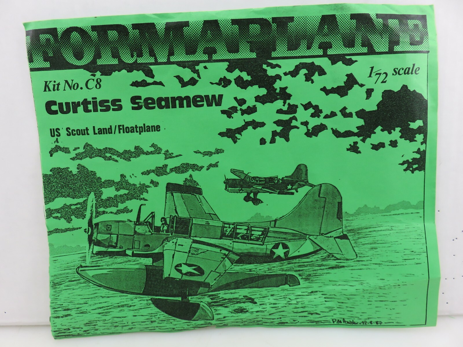 FormaPlane CURTISS SEAMEW SCOUT Vacuform VacForm 1/72 Scale Model Kit ...
