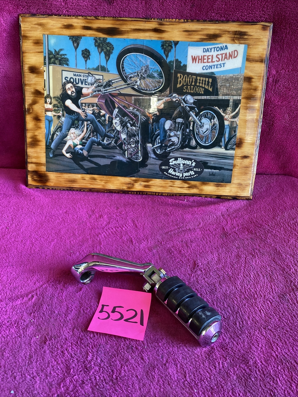 harley fxr right side mount mid control oem chrome 1982-94 Foot Peg ...