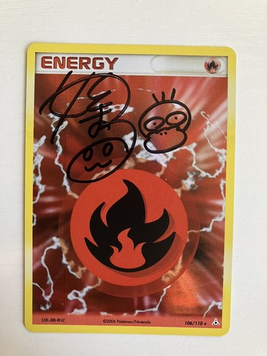 Kagemaru Himeno Signed Autograph With Psyduck Sketch 106/110 Holo ...