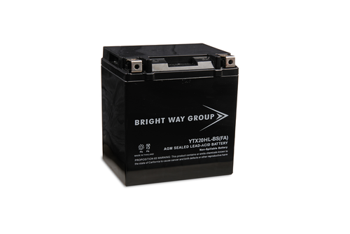 Bright Way Group BWYTX20HL-BS Battery Comaptible with YTX20HL-BS, 20HL ...