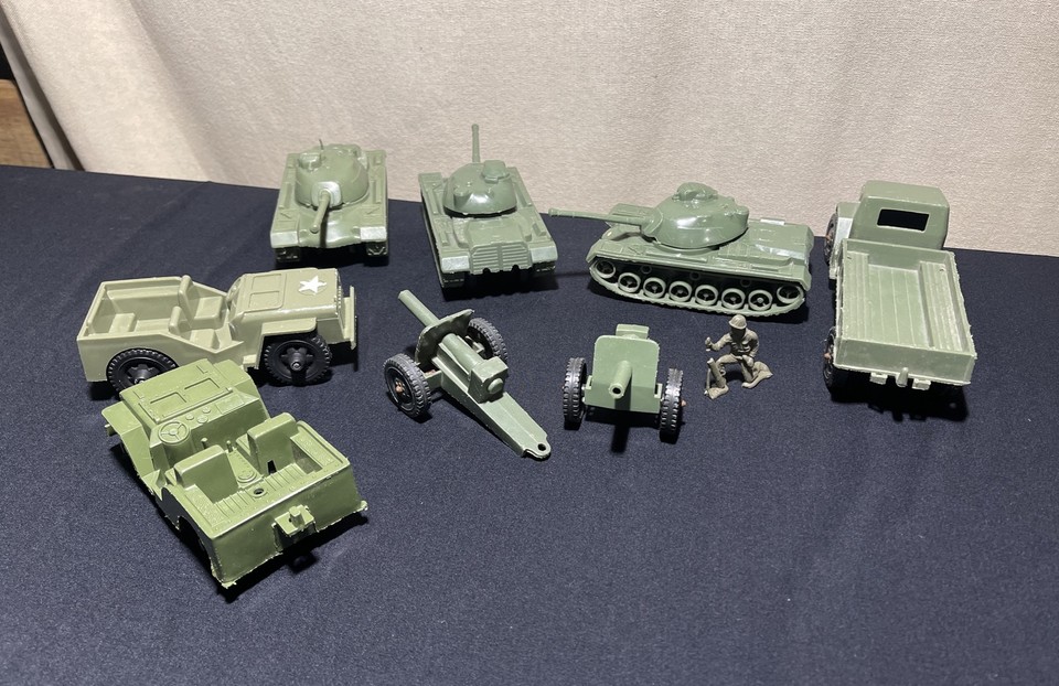 VTG Tim Mee Green Plastic Tank Army Military Vehicles Toys Lot | eBay