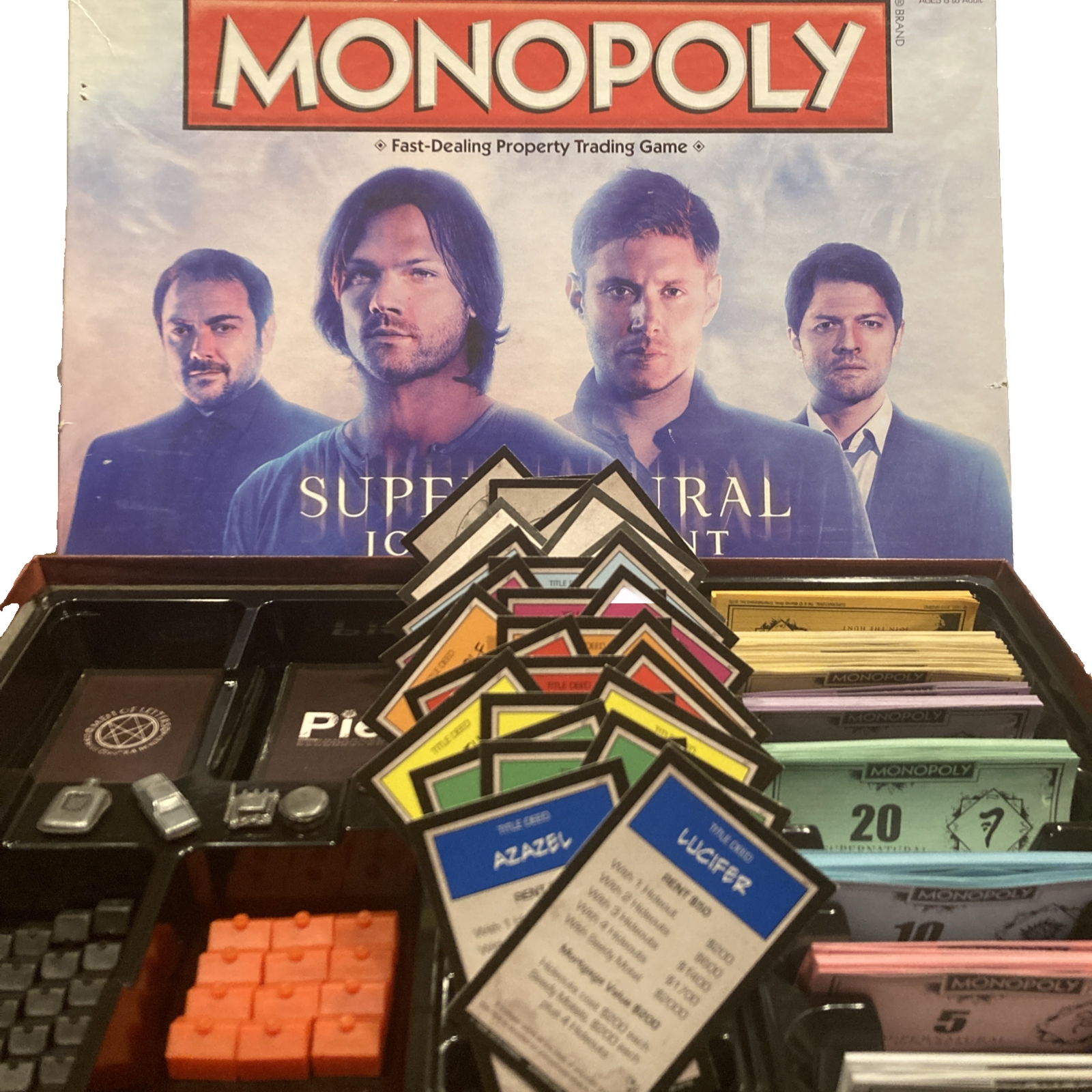 2015 USAOPOLY MONOPOLY SUPERNATURAL JOIN THE HUNT BOARD GAME 100% ...