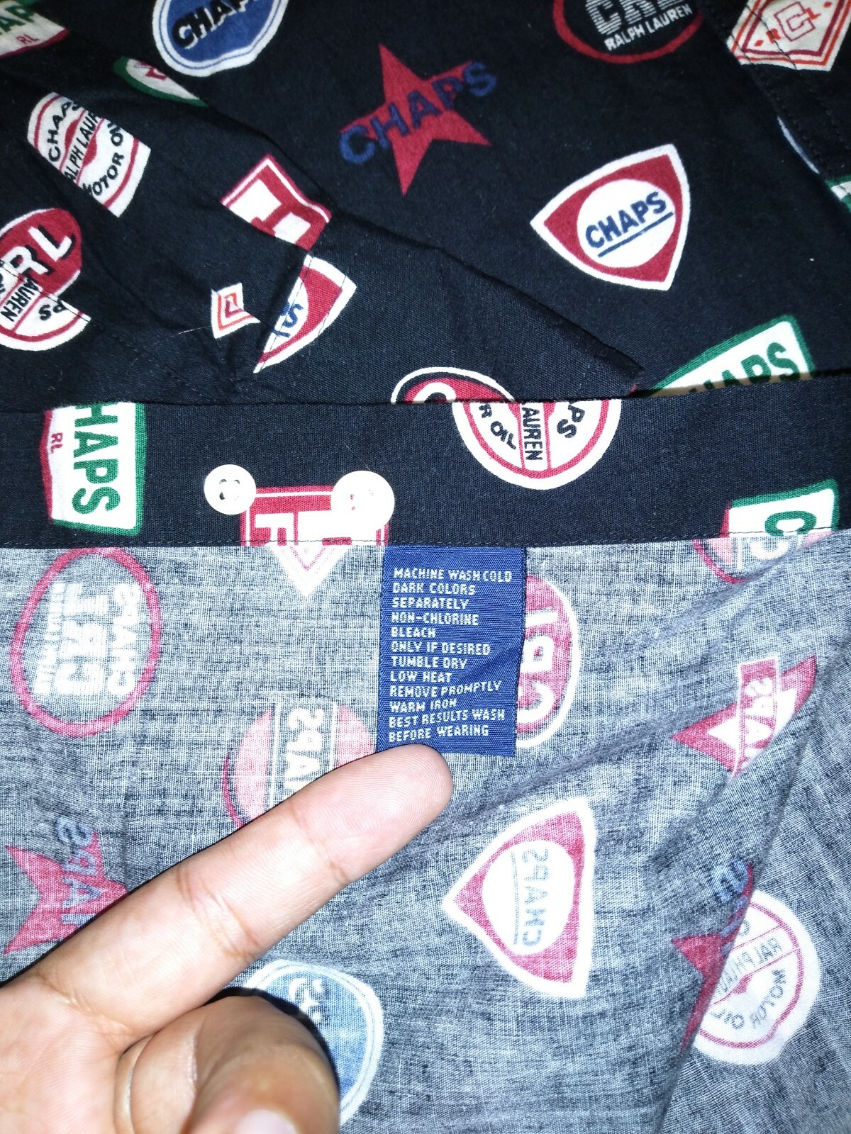 Chaps Ralph Lauren CRL VTG Men large Logos all over S… - Gem