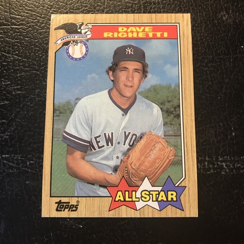 1987 Topps All-Star Dave Righetti & Bonus Card Juan Espino | eBay