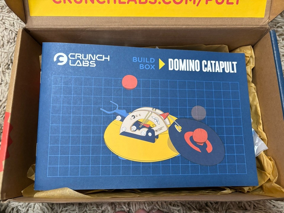 Crunch Labs By Mark Rober S.T.E.M Build Box - Domino Catapult - New ...