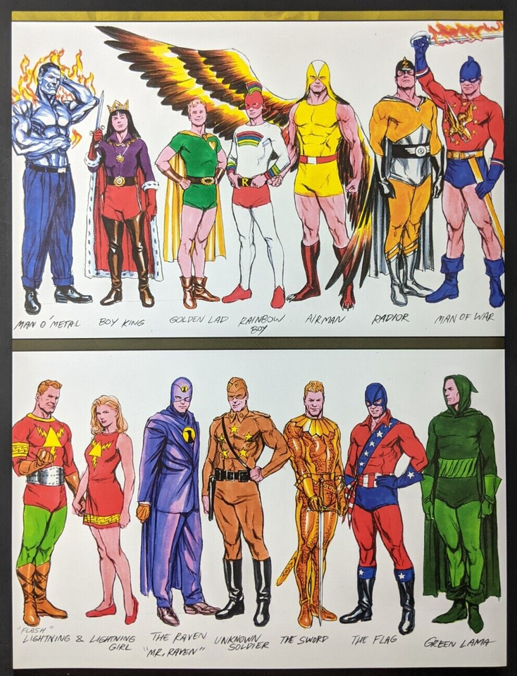 Character Lineup Project Superpowers Art Comic Poster Pin-Up Original ...
