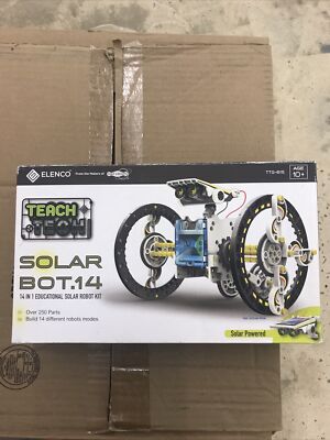 SEALED ELENCO SOLAR BOT.14 14 in 1 Educational Solar Robot SOLAR STEM ...
