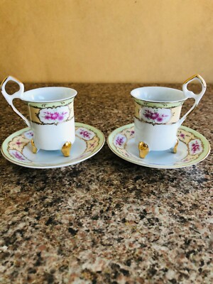 COFFEE CUPS - SMALL - 2 CUPS AND SAUCERS | eBay