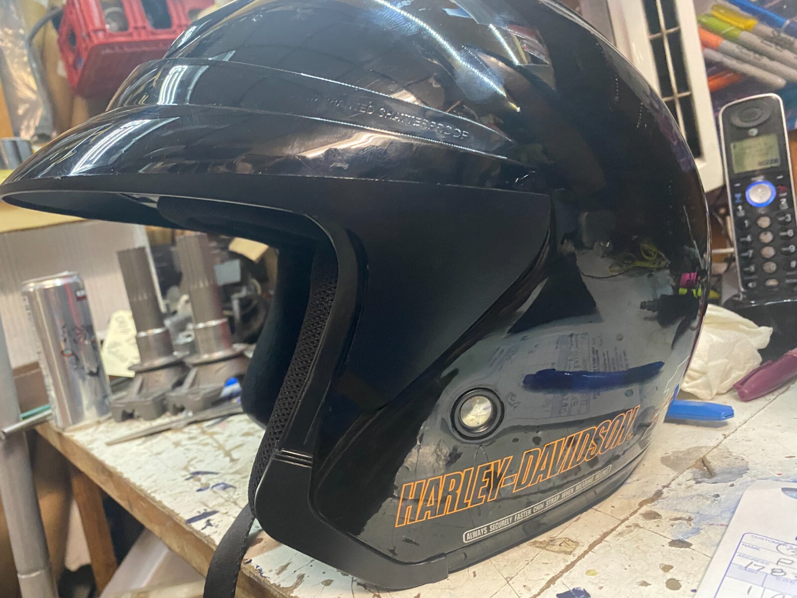 Harley-Davidson Ultra Jet Black Open Face Helmet | Size Extra Large XL ...
