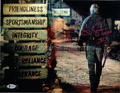 CJ C.J. GRAHAM AUTOGRAPHED SIGNED 11x14 PHOTO! BECKETT! FRIDAY THE 13TH ...