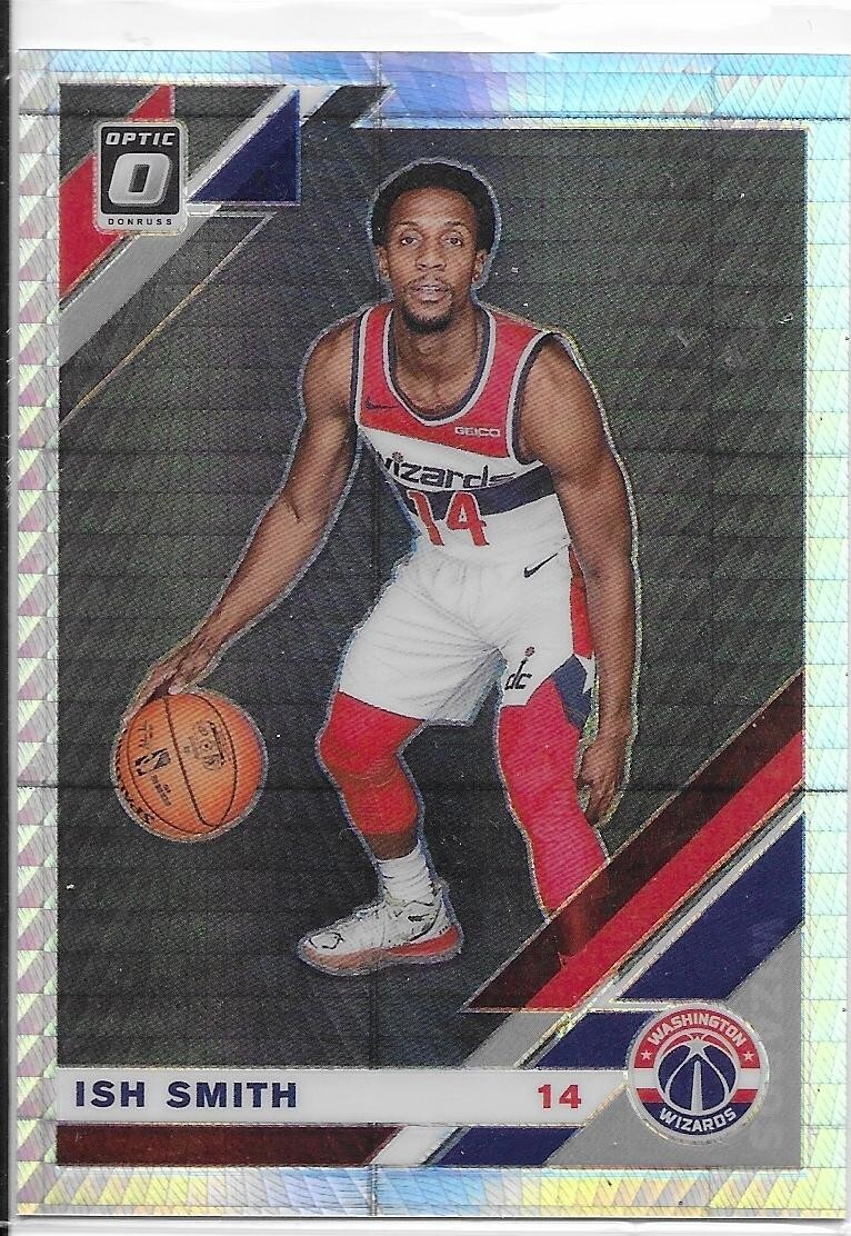 2019-20 Optic Lucky Envelope Hyper Prizm- Ish Smith /8 Washington ...