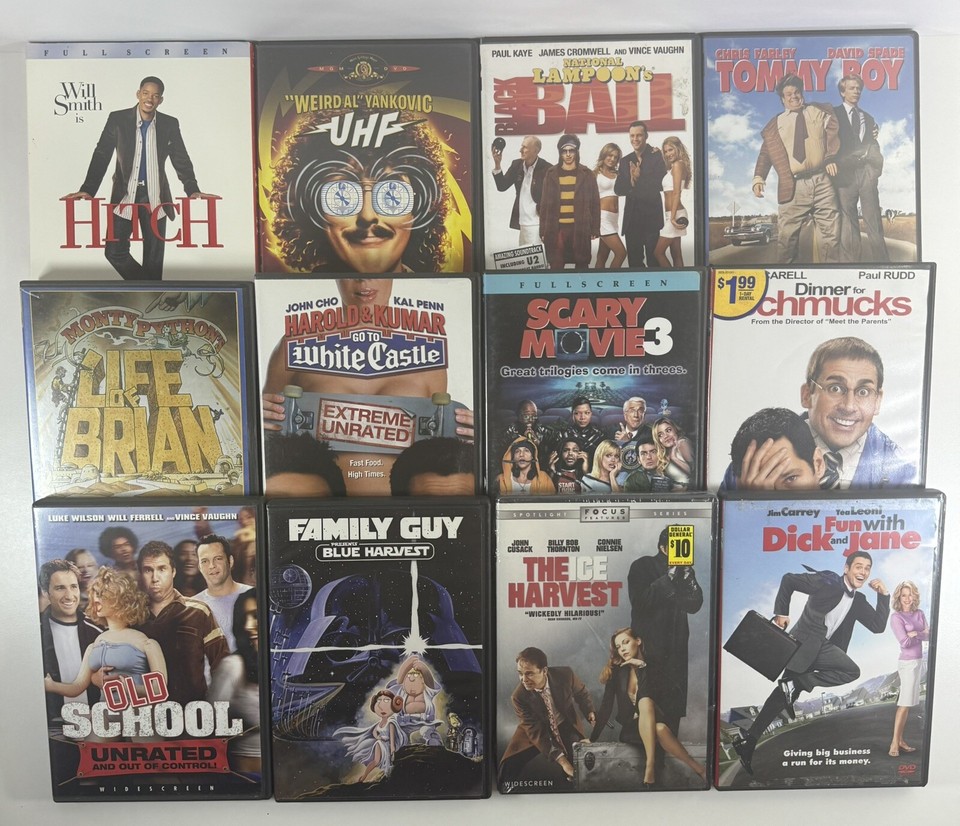 Lot of 12 Comedy Movies Used Previewed DVD Specific Titles Listed | eBay