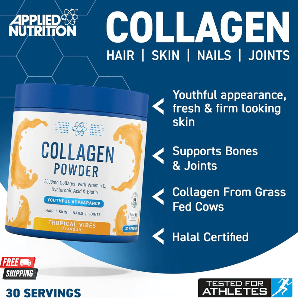 Applied Nutrition Multi-Flavours Collagen 5000mg Powder+ Vitamin C New ...