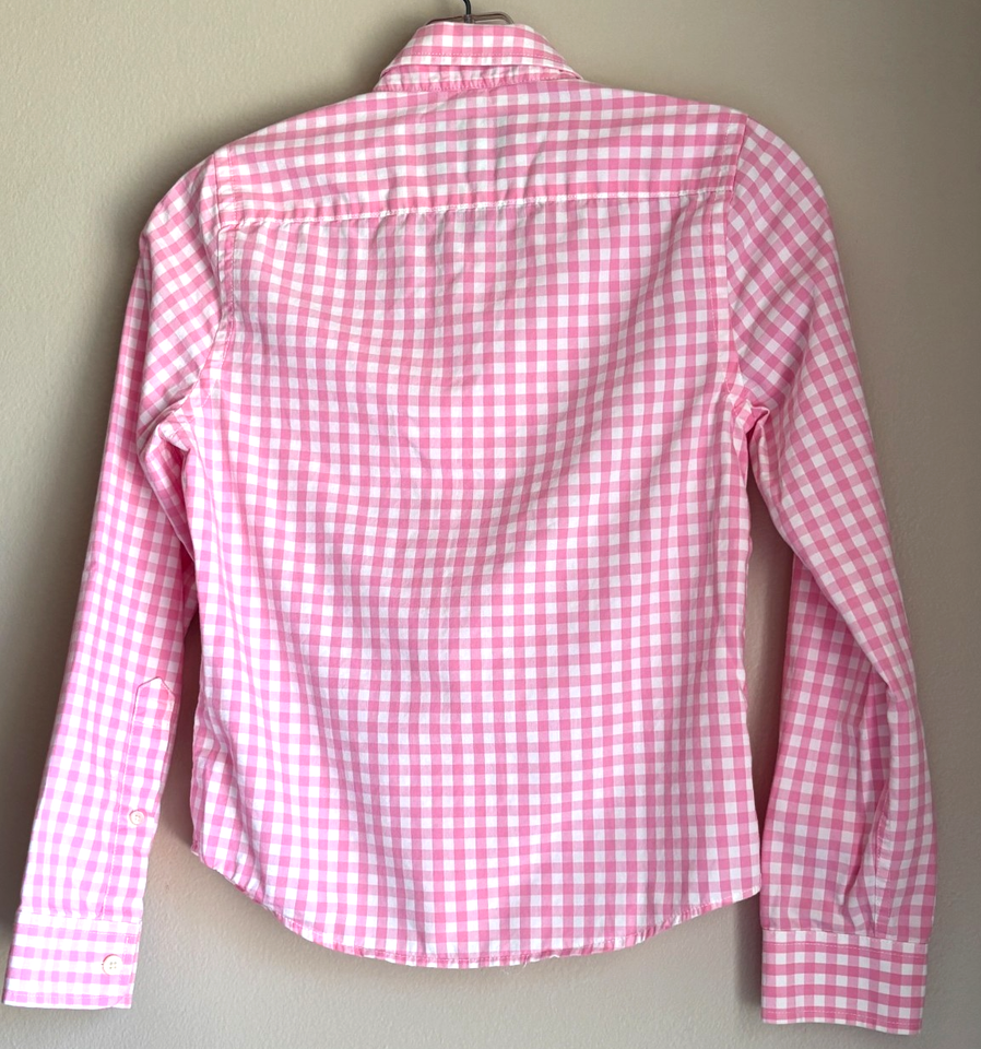 Abercrombie Kids Button-up Muscle Shirt Size Small Pink & White Moose ...