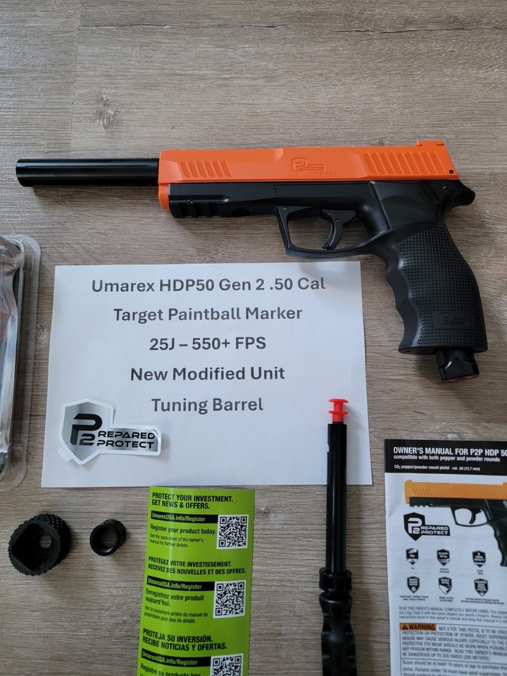 New HDP50 GEN 2 Rubber/Paintball Target Pistol High Velocity - Tuning ...