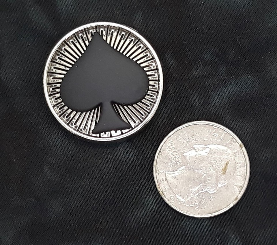 Ace Of Spades Spade Metal Alloy Conchos 1 1/8" Five Count | eBay