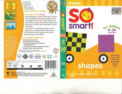 ABC For Babies-2004-So Smart-Shapes For Babies 6-36-Baby ABC-DVD | eBay