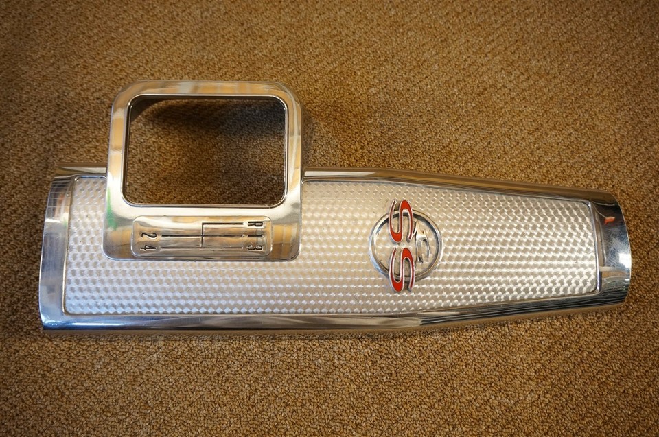 GM 1963 Impala SS 327 4 Speed Console Shifter Plate & Floor Mount ...