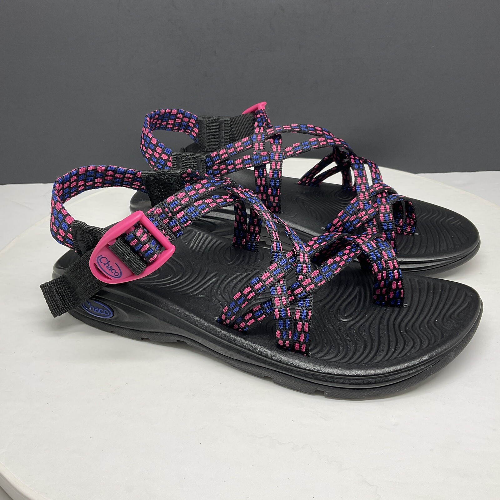 Chaco Sandals Womens 7 Z/Volv X2 Scope Magenta Strappy Toe Loop J107064 ...